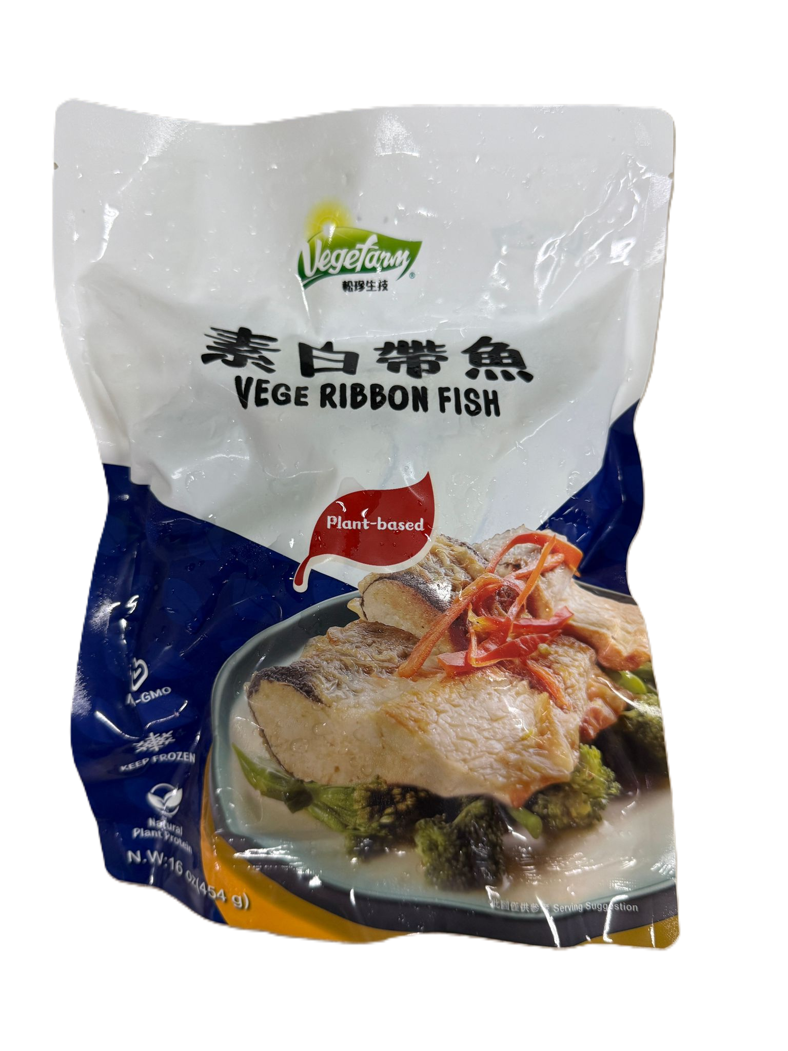 Vege Ribbon Fish 白带鱼454g (Vege Farm) – Tian Xin Su Shi Bao Dian